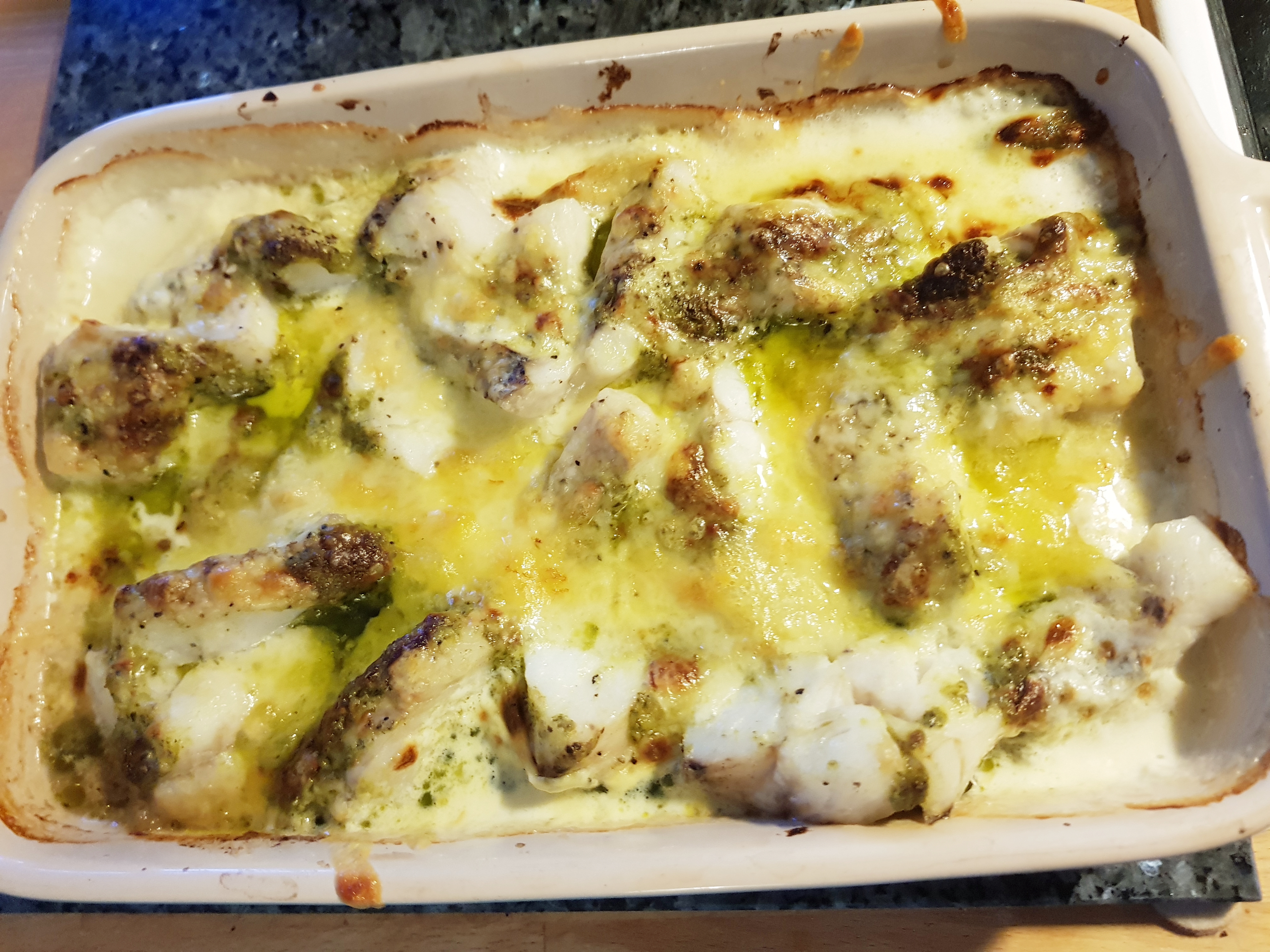 Gratinert isgalt med grønne grønnsaker – CITRUSFRUKTEN